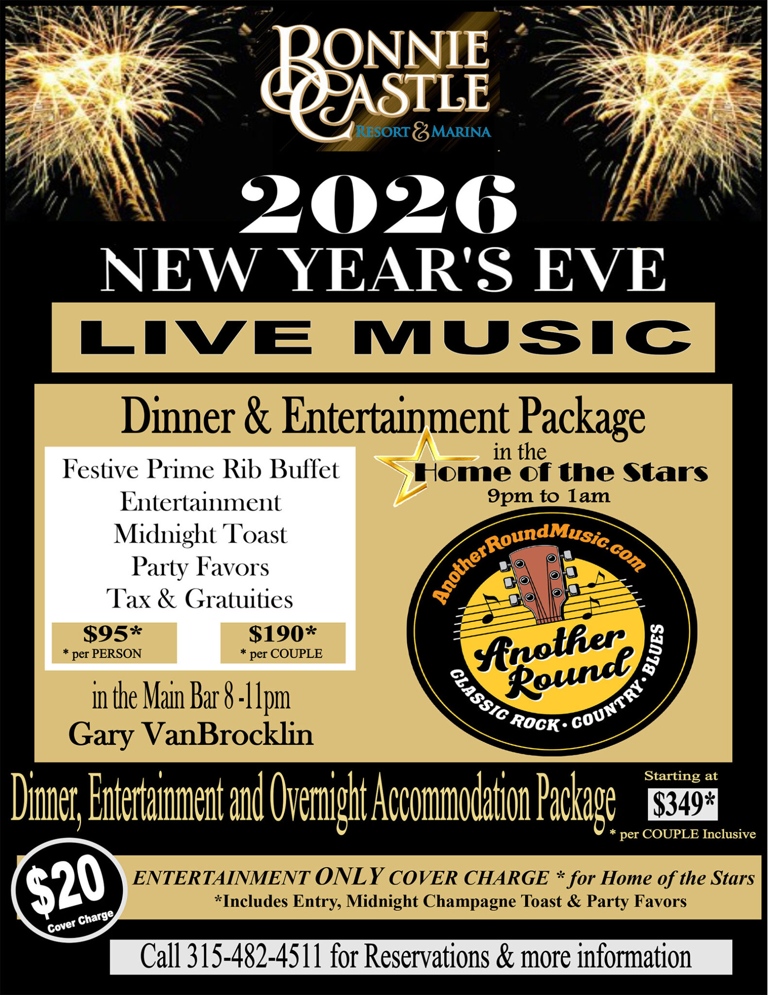 New Year's Eve Packages - Bonnie Castle Resort & Marina